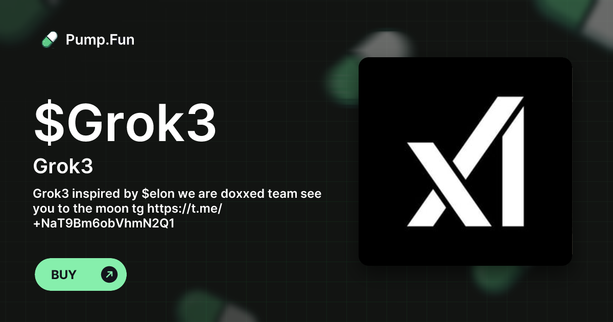 Grok3 ($Grok3) - Pump
