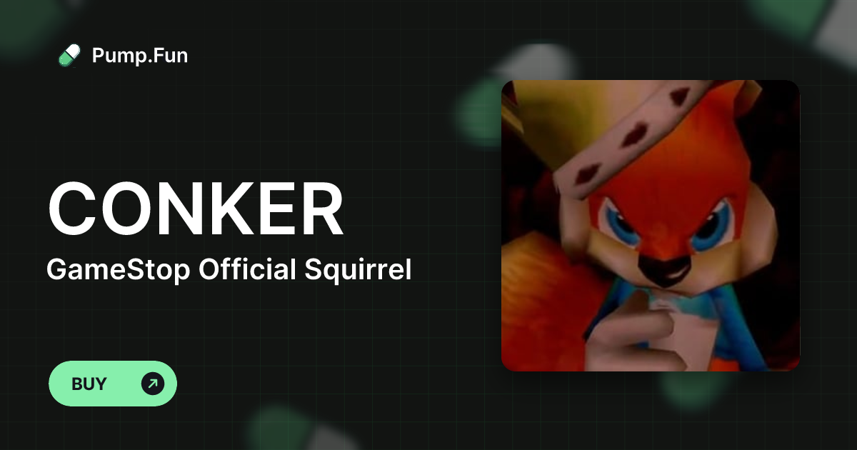GameStop Official Squirrel (CONKER) - Pump