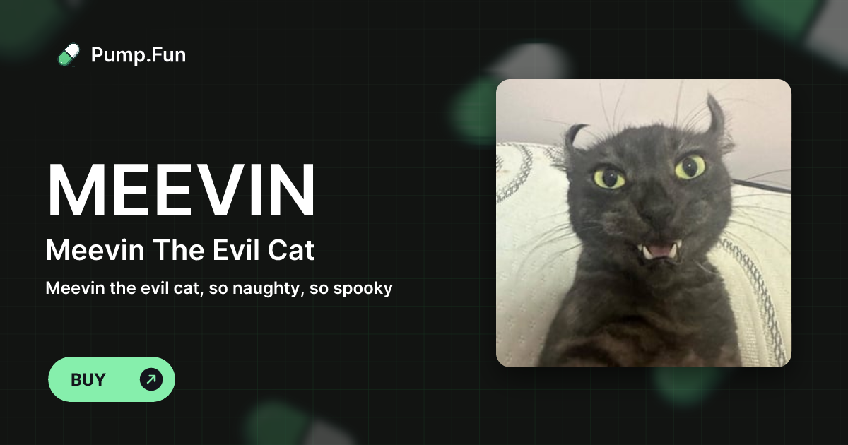 Meevin The Evil Cat (MEEVIN) - Pump