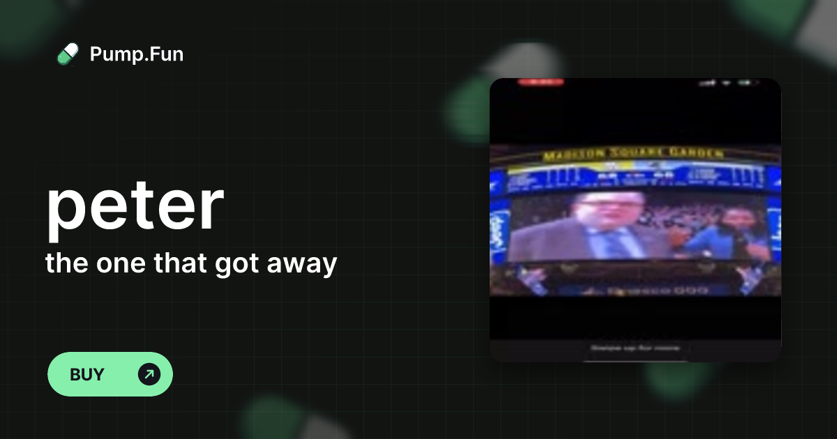 the one that got away (peter) - Pump