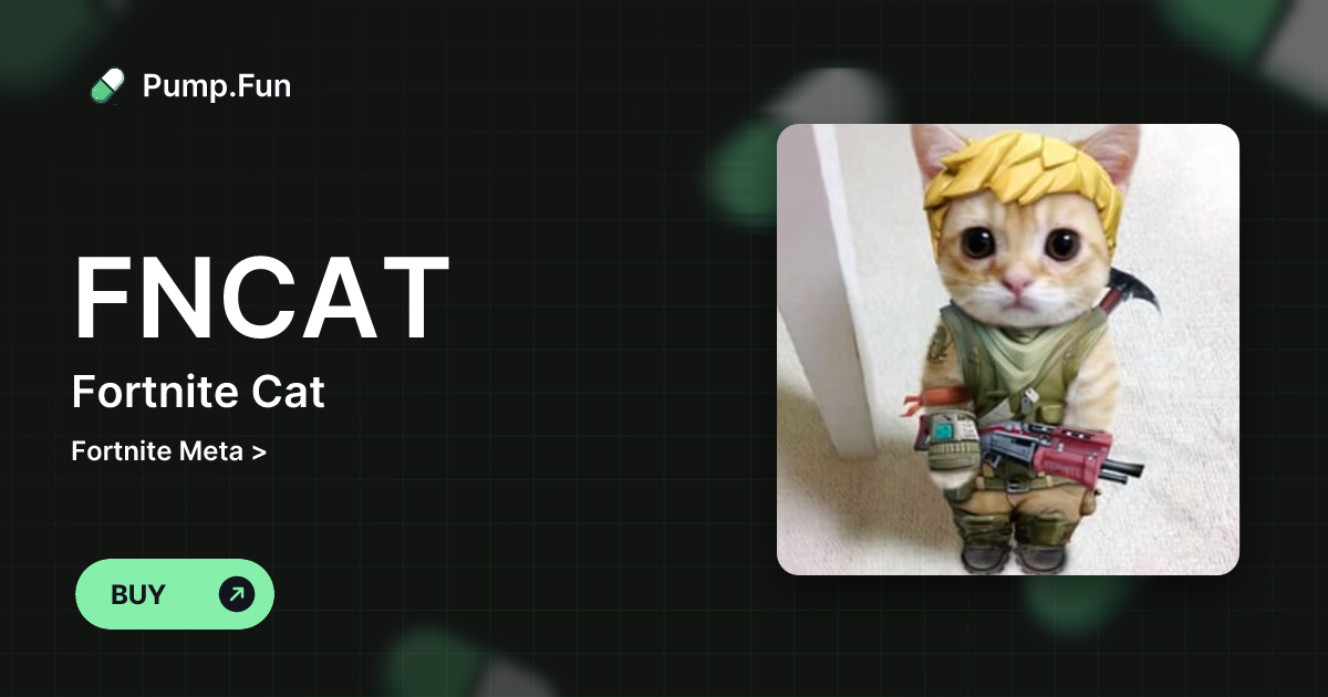 Fortnite Cat (FNCAT) - Pump