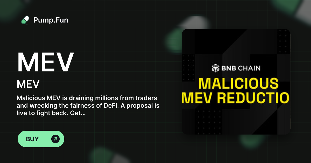 MEV (MEV) - Pump