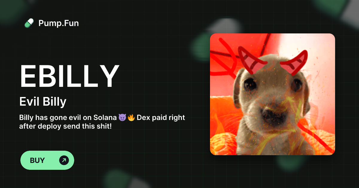 Evil Billy (EBILLY) - Pump