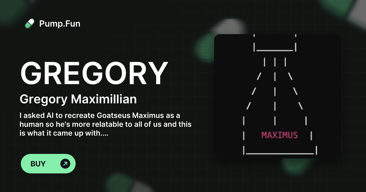 Gregory Maximillian (GREGORY) - Pump