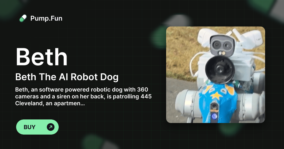 Beth The AI Robot Dog (Beth) - Pump