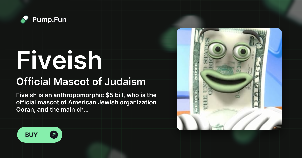 Official Mascot of Judaism (Fiveish) - Pump