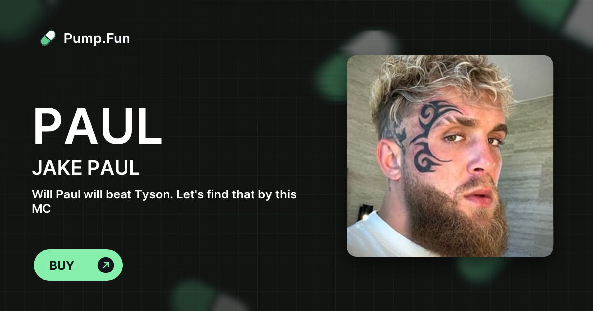 JAKE PAUL (PAUL) - Pump