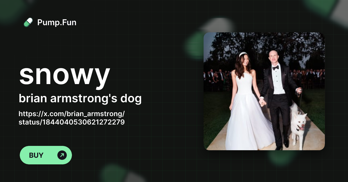 brian armstrong's dog (snowy) - Pump