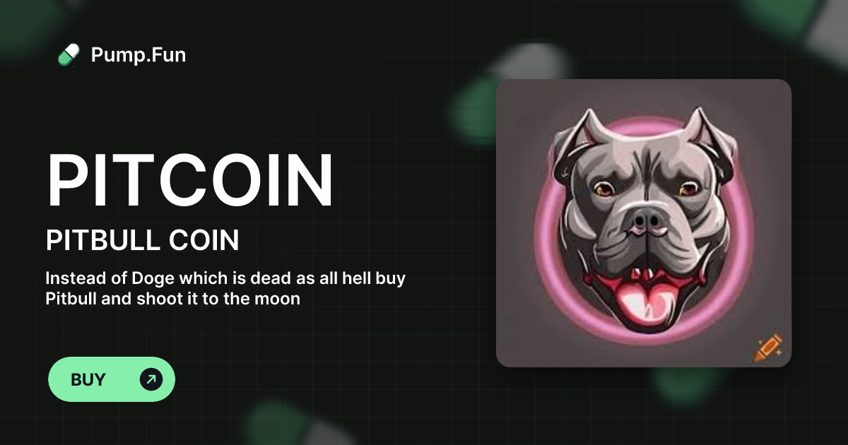 PITBULL COIN (PITCOIN) - Pump
