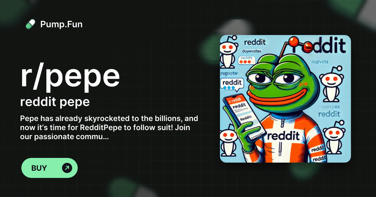 reddit pepe (r/pepe) - Pump