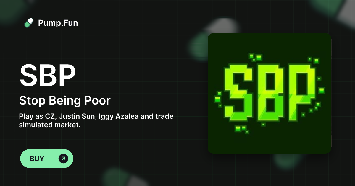 Stop Being Poor (SBP) - Pump