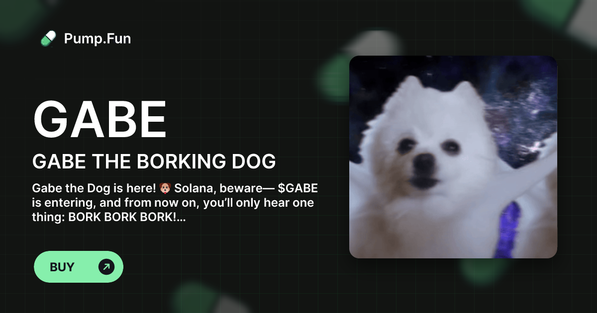GABE THE BORKING DOG (GABE) - Pump