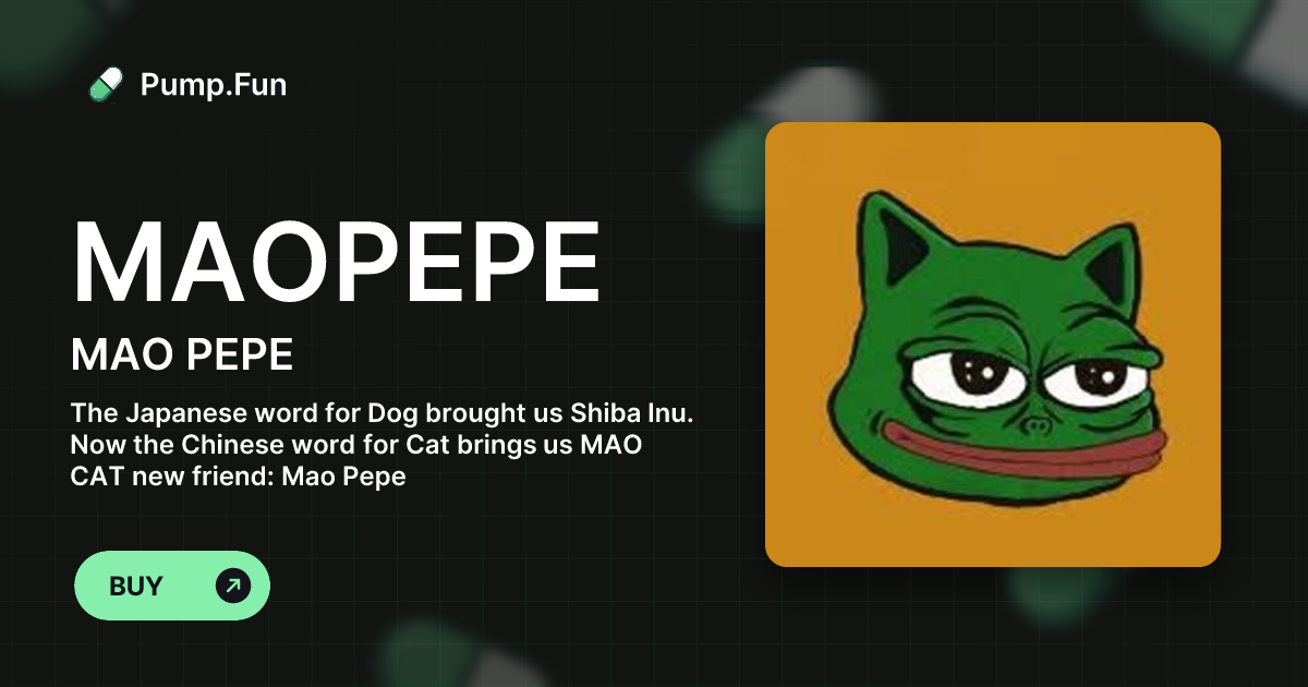 MAO PEPE (MAOPEPE) - Pump