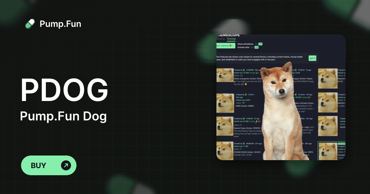 Pump.Fun Dog (PDOG) - Pump