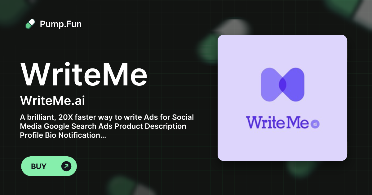 WriteMe.ai (WriteMe) - Pump