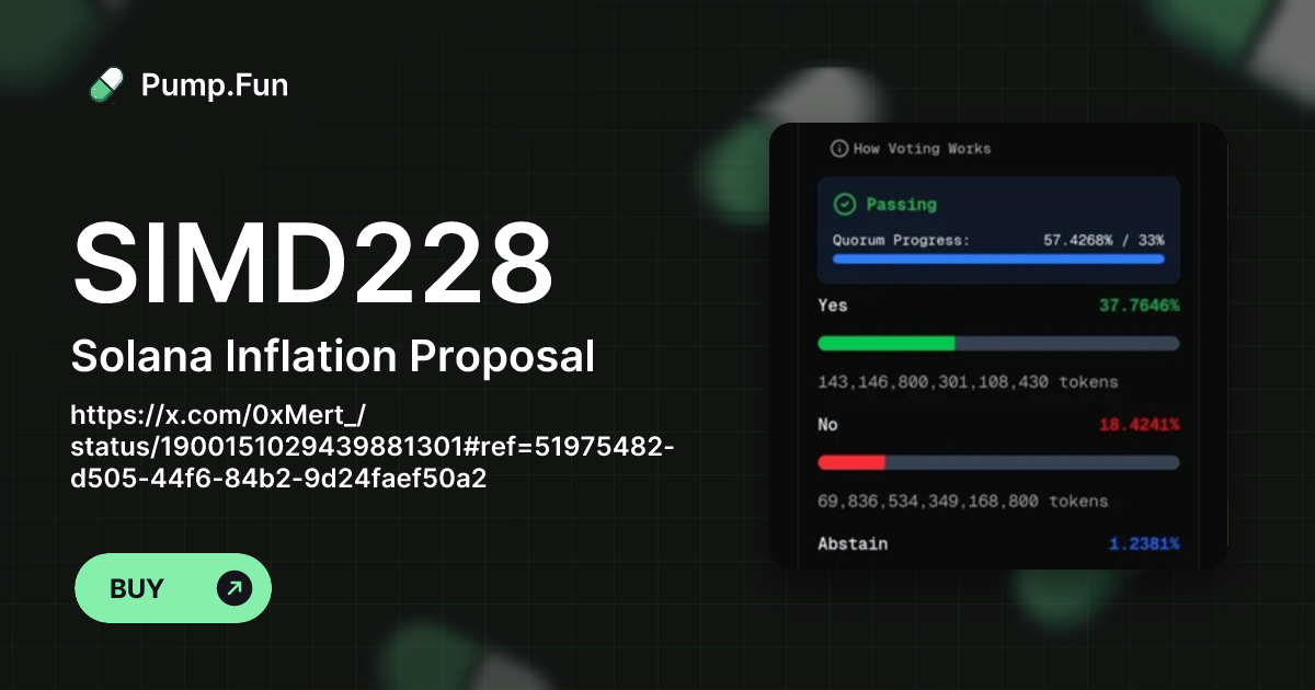 Solana Inflation Proposal (SIMD228) - Pump