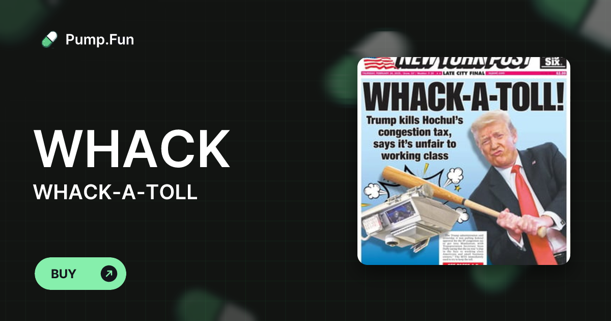 WHACK-A-TOLL (WHACK) - Pump