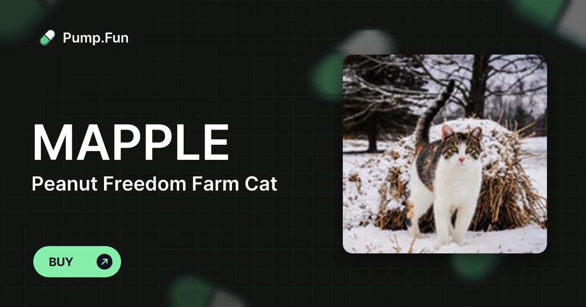 Peanut Freedom Farm Cat (MAPPLE) - Pump