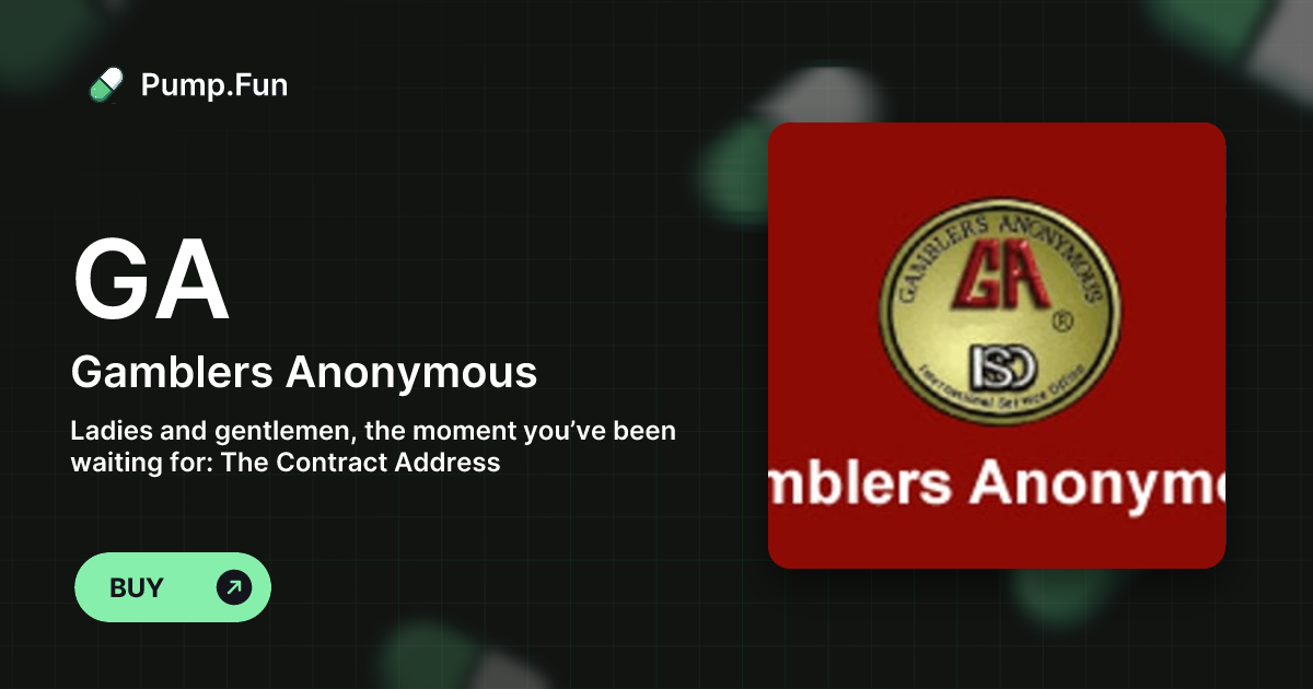 Gamblers Anonymous (GA) - Pump