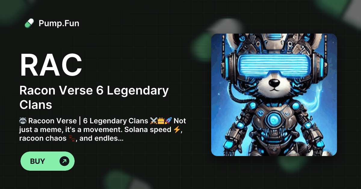 Racon Verse 6 Legendary Clans (RAC) - Pump