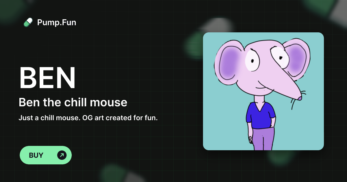 Ben the chill mouse (BEN) - Pump