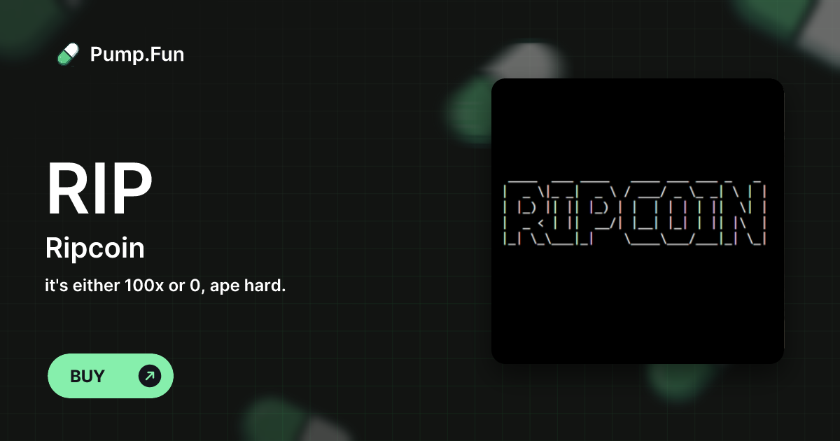 Ripcoin (RIP) - Pump