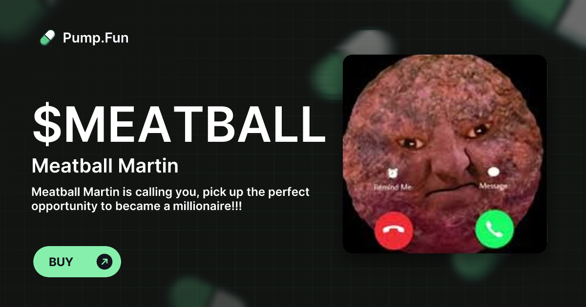 Meatball Martin ($MEATBALL) - Pump