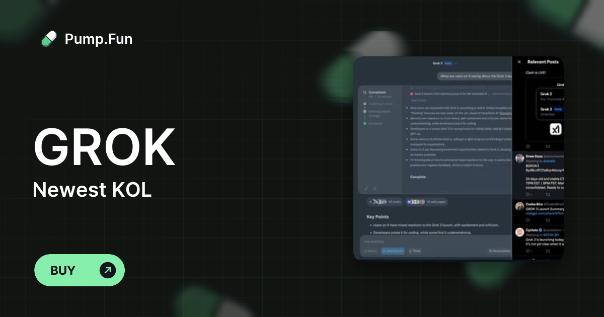 Newest KOL (GROK) - Pump