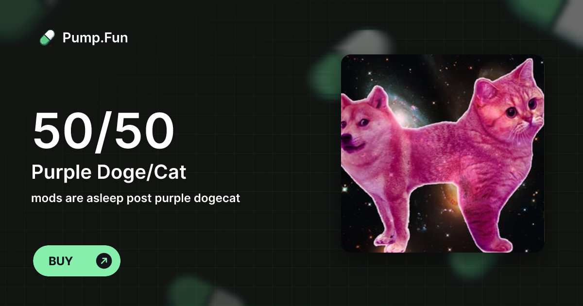Purple Doge/Cat (50/50) - Pump