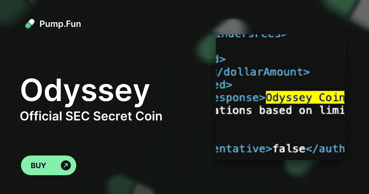 Official SEC Secret Coin (Odyssey) - Pump