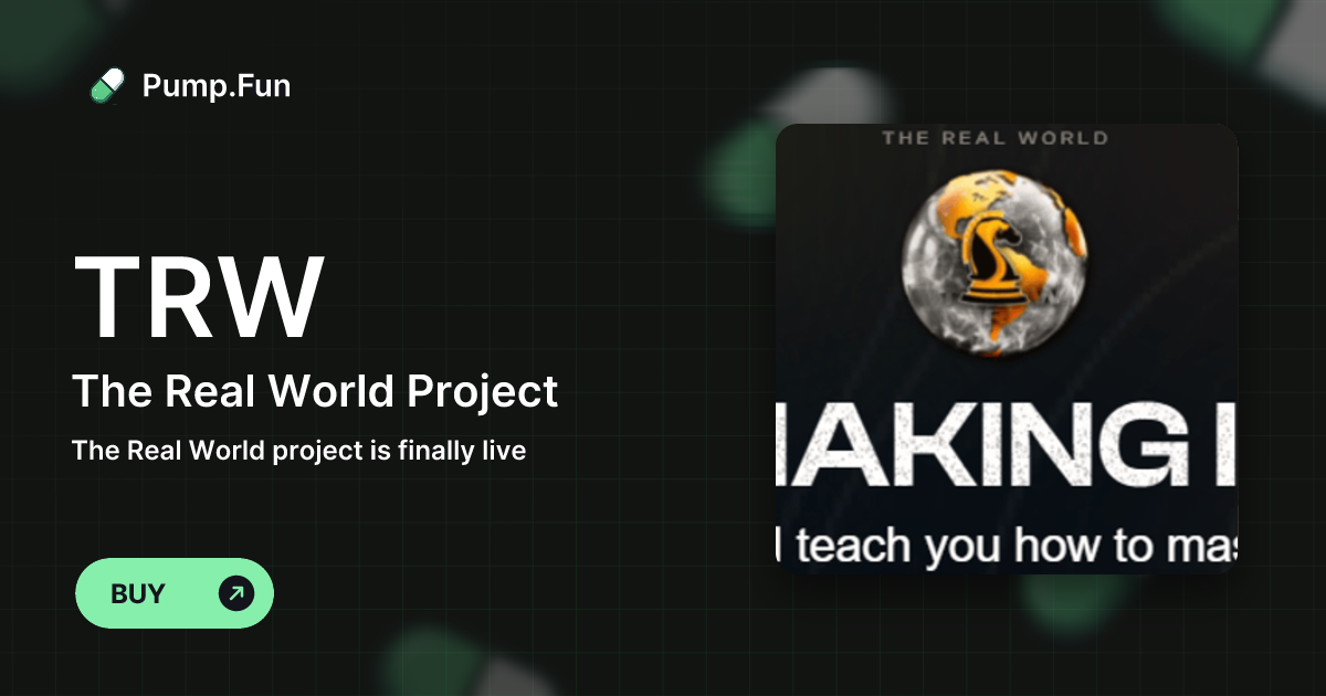 The Real World Project (TRW) - Pump