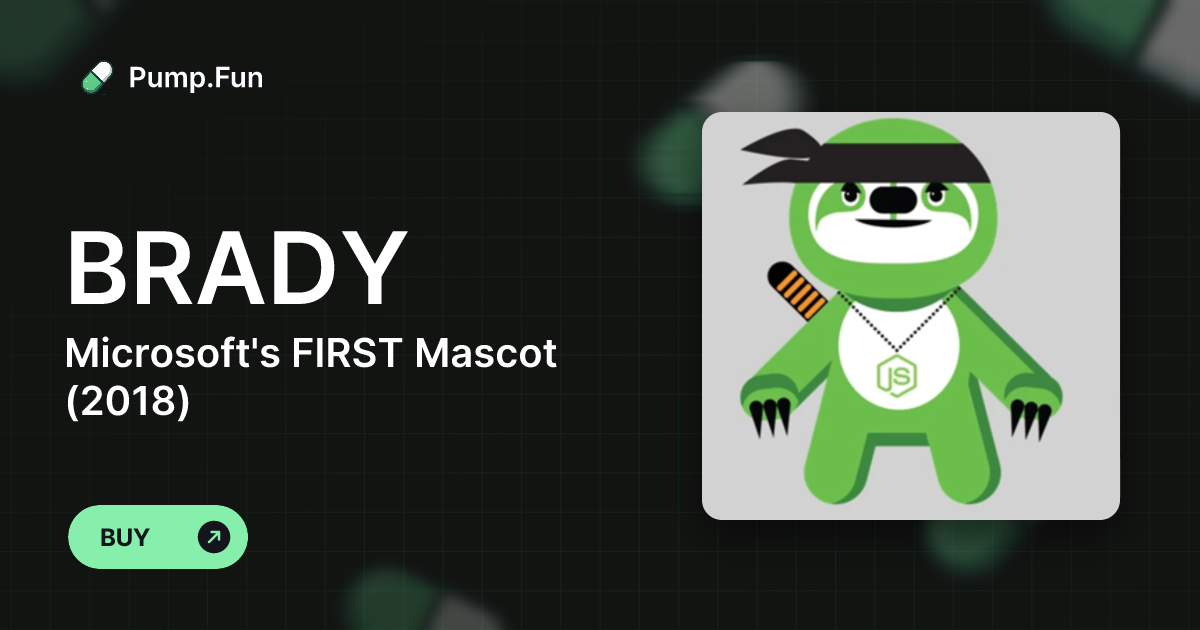 Microsoft's FIRST Mascot (2018) (BRADY) - Pump