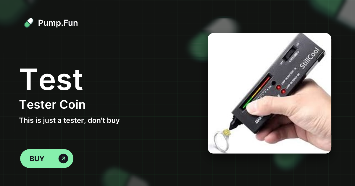 Tester Coin (Test) - Pump