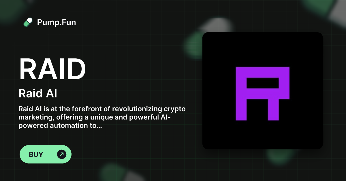 Raid AI (RAID) - Pump