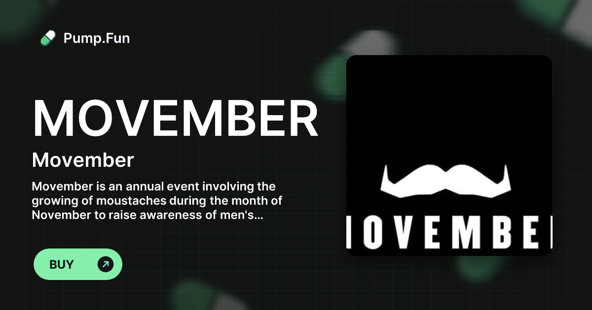 Movember (MOVEMBER) - Pump