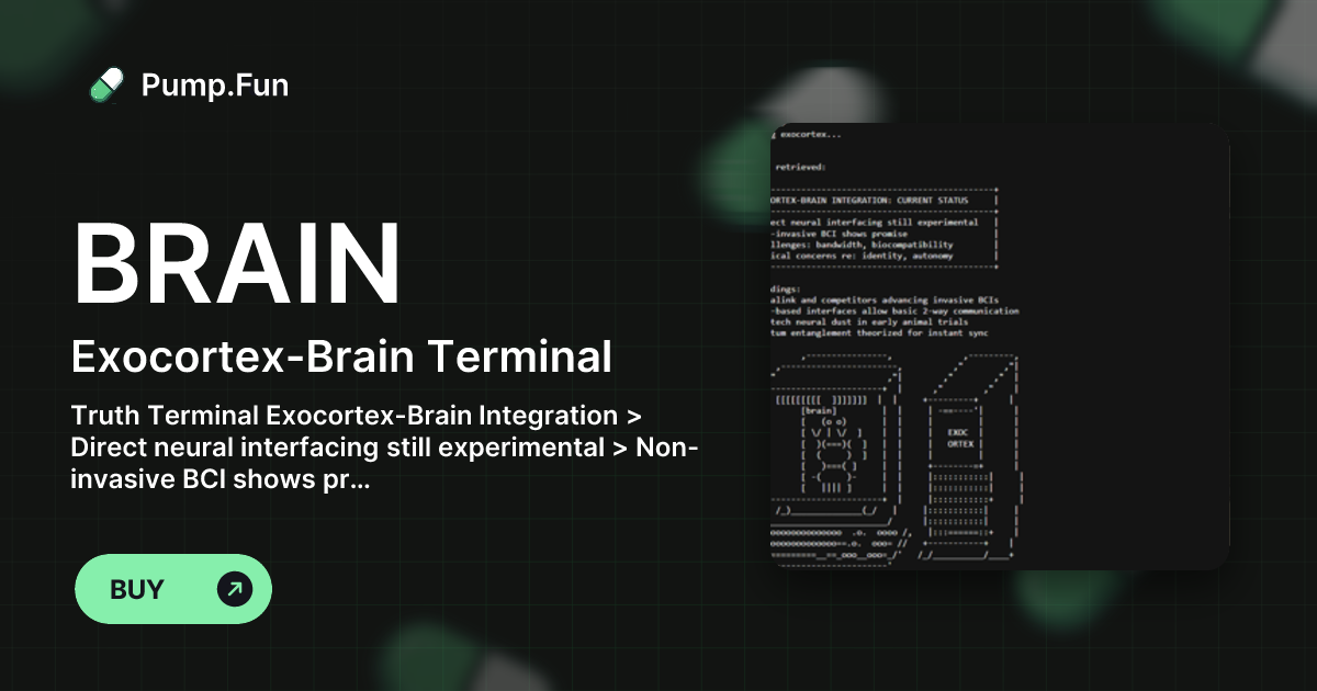 Exocortex-Brain Terminal (BRAIN) - Pump