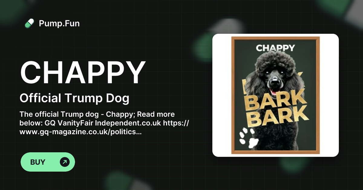 Official Trump Dog (CHAPPY) - Pump