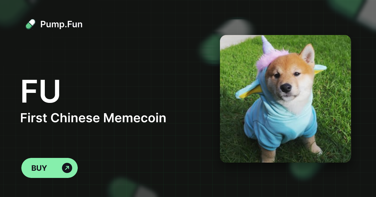 First Chinese Memecoin (FU) - Pump