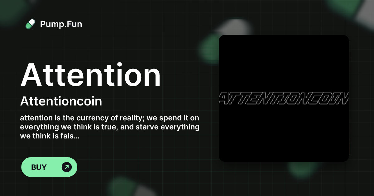Attentioncoin (Attention) - Pump