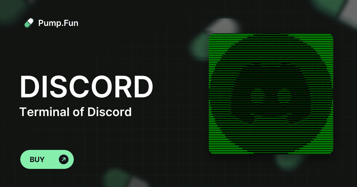 Terminal of Discord (DISCORD) - Pump