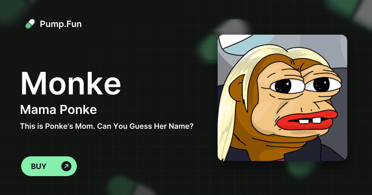 Mama Ponke (Monke) - Pump