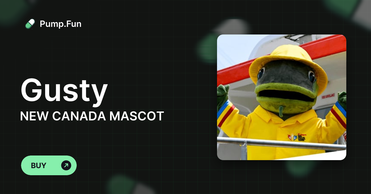 NEW CANADA MASCOT (Gusty) - Pump