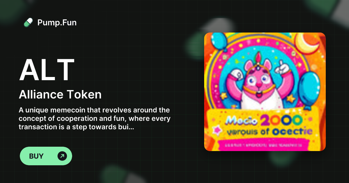 Alliance Token (ALT) - Pump