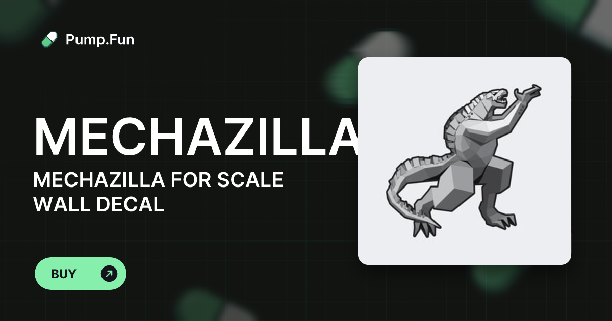 MECHAZILLA FOR SCALE WALL DECAL (MECHAZILLA) - Pump