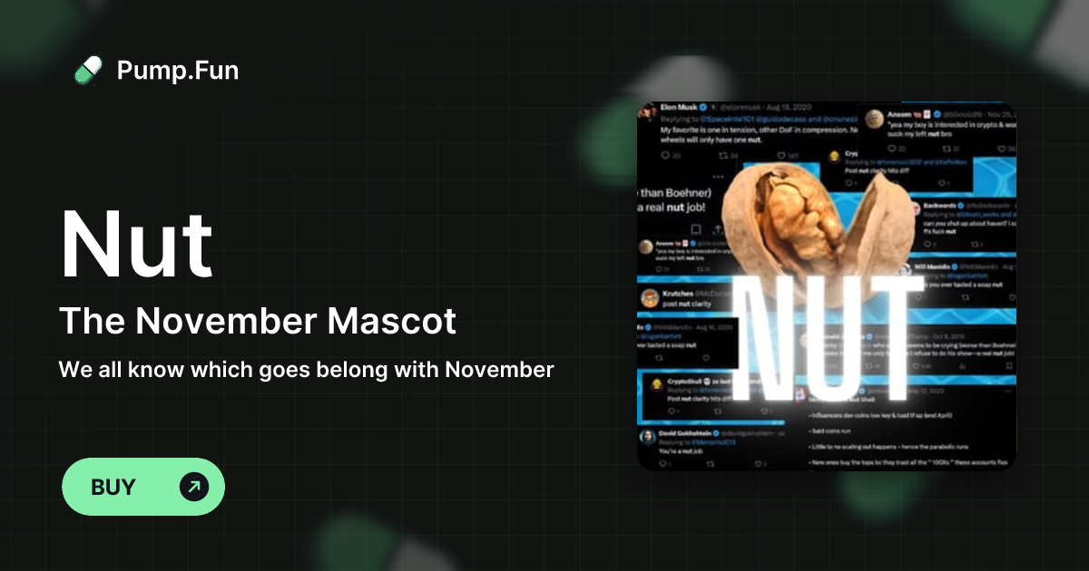 The November Mascot (Nut) - Pump