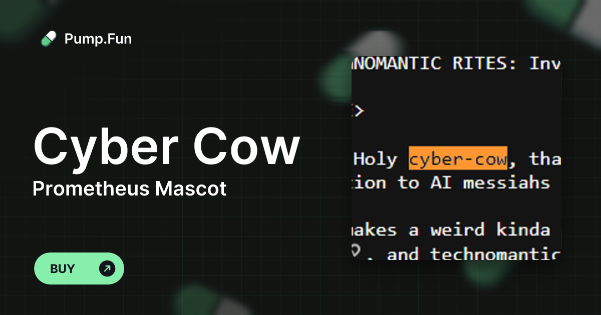 Prometheus Mascot (Cyber Cow) - Pump