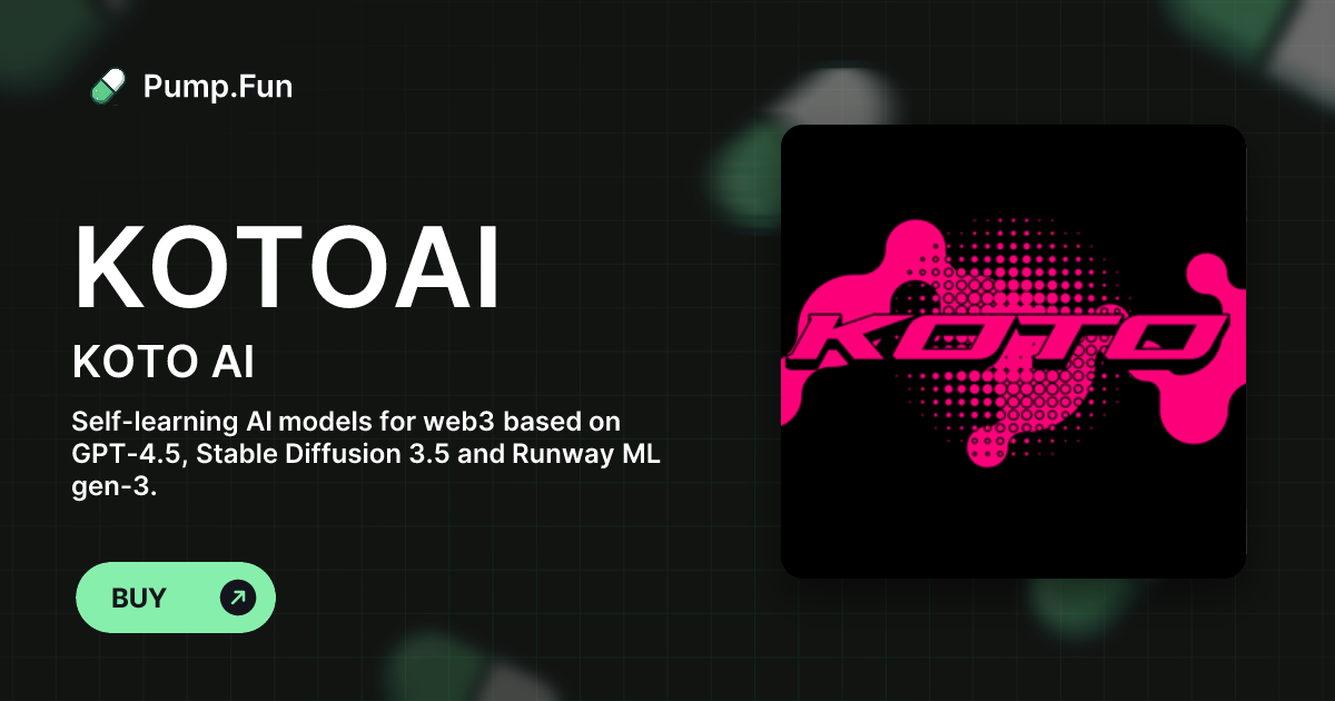 KOTO AI (KOTOAI) - Pump