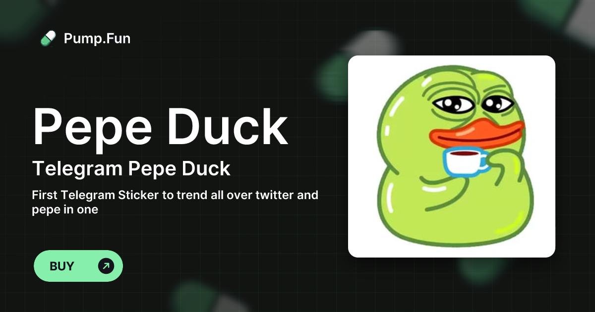 Telegram Pepe Duck (Pepe Duck) - Pump