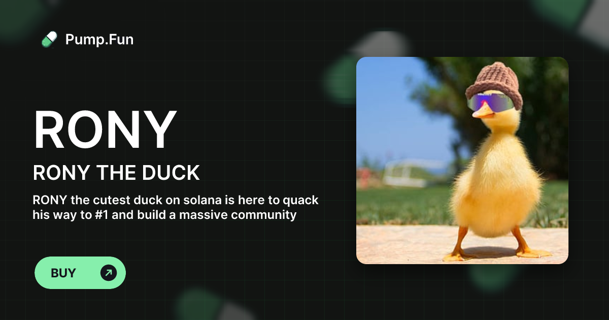 RONY THE DUCK (RONY) - Pump