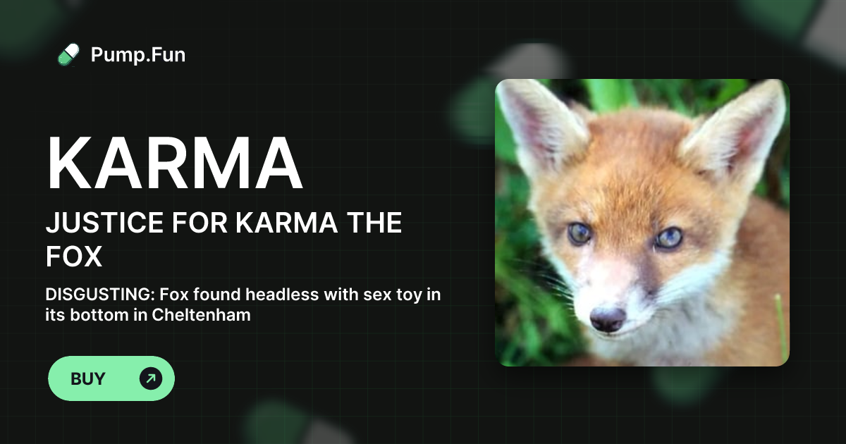 JUSTICE FOR KARMA THE FOX (KARMA) - Pump